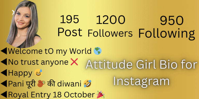 350+Attitude Bio for Instagram