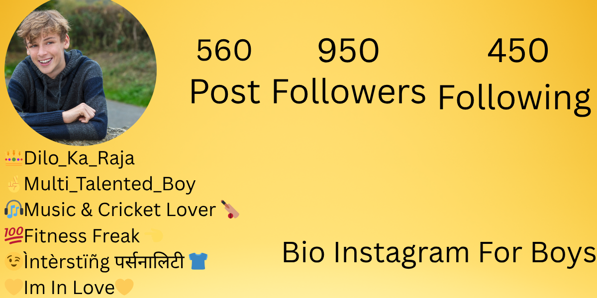 500+Best Instagram Bio For Boys