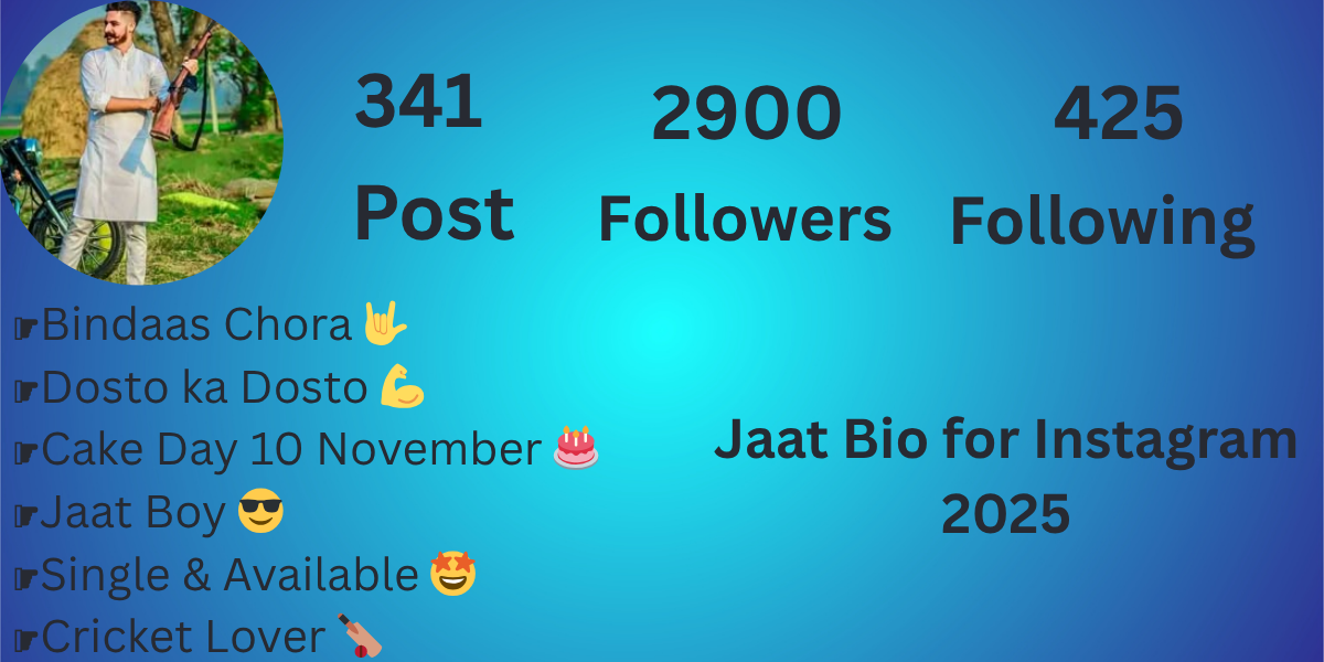500+ Best Instagram Style Bio For Jaat 2025